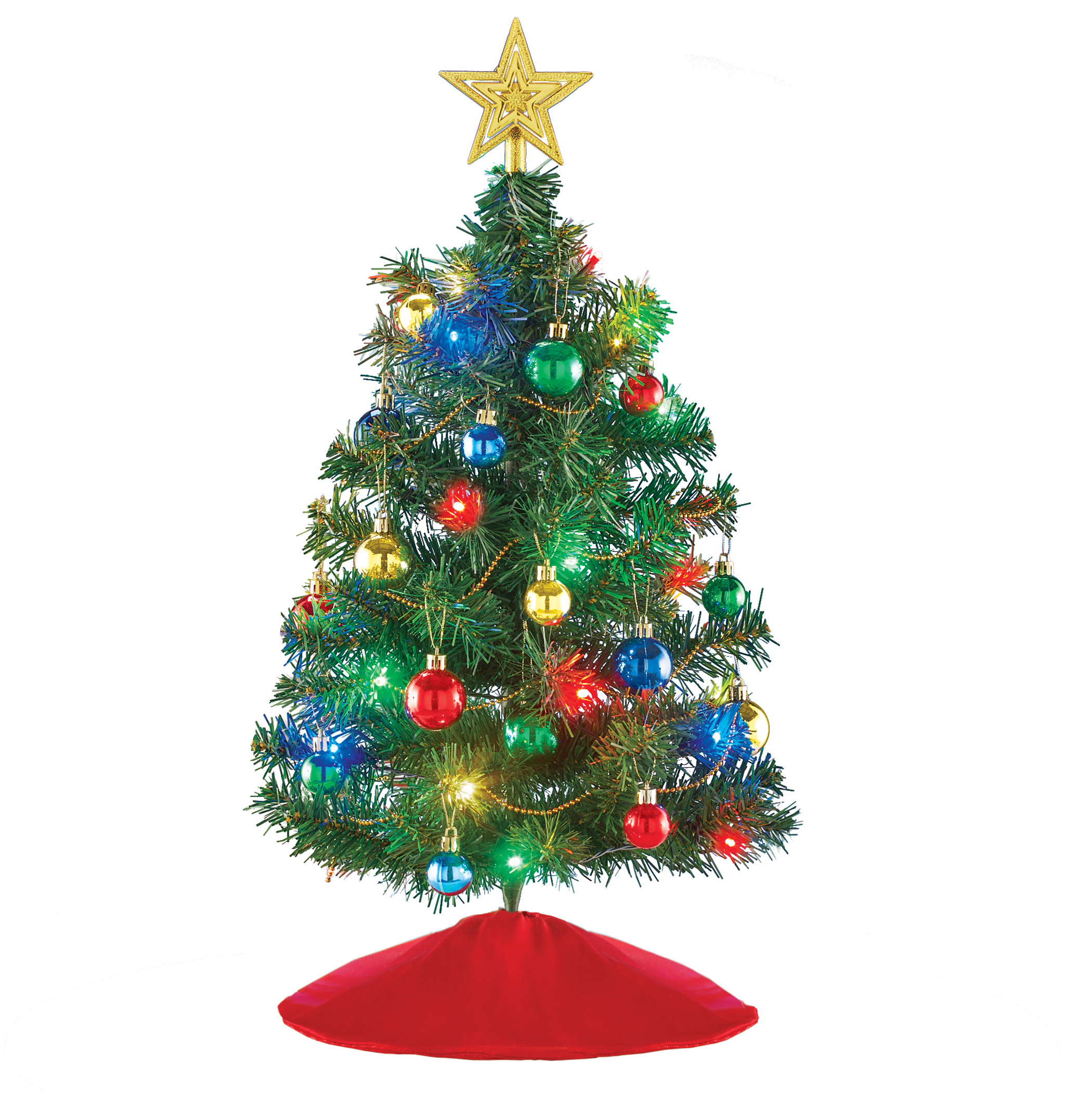 Fleur De Lis Living 24-inch LED Lighted 20-Piece Tabletop Tree Set ...