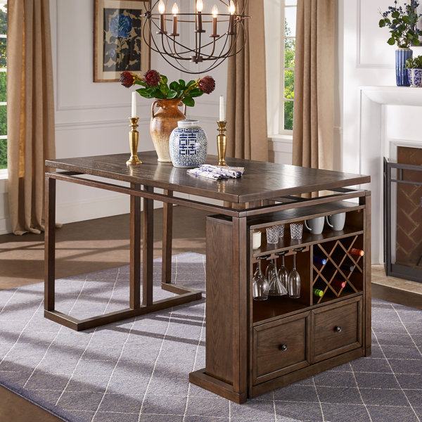 Lark Manor Linnea Rectangular Counter Height Dining Table & Reviews ...