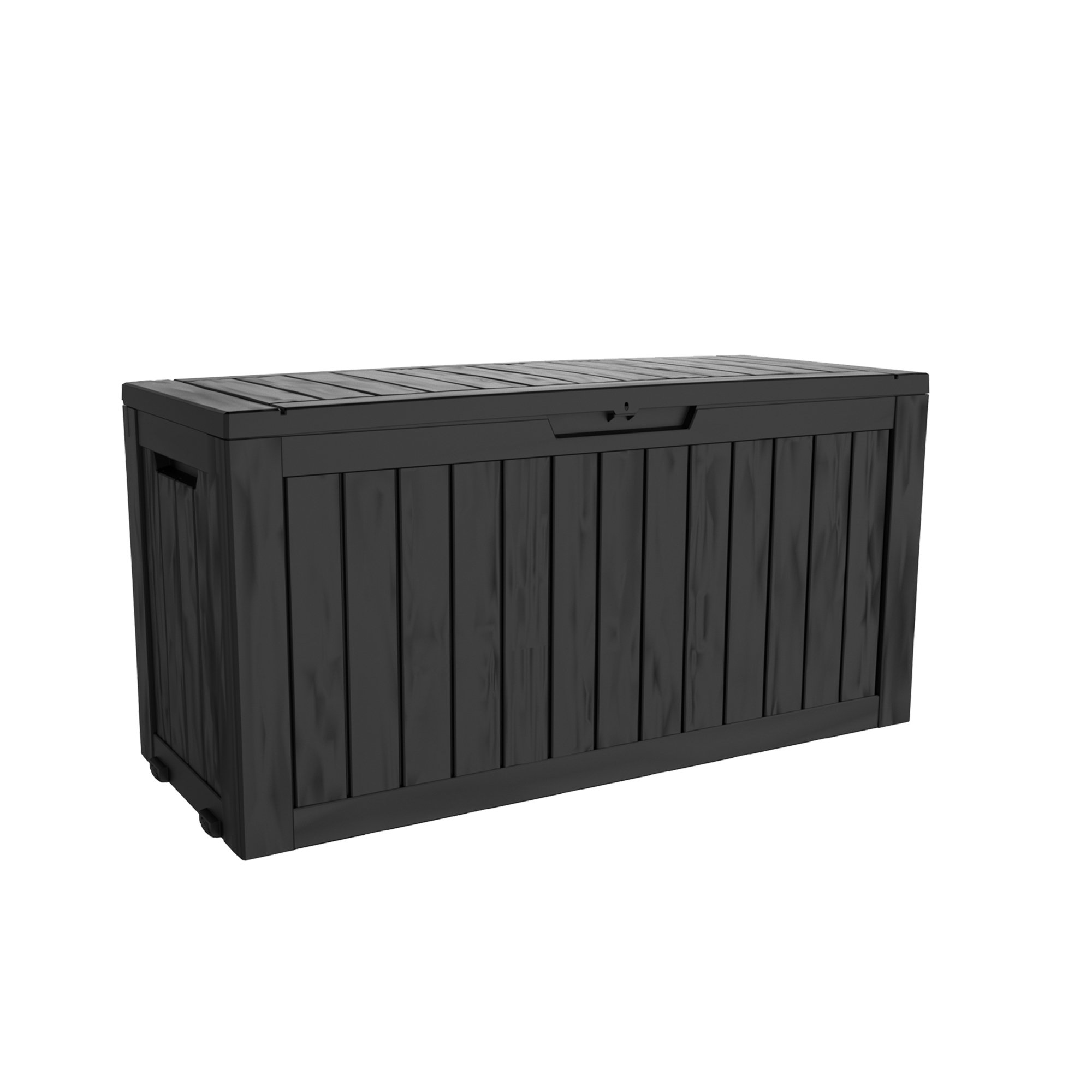 Decksplore 75 Gallon Water-resistant Lockable Deck Box With Rollers For ...