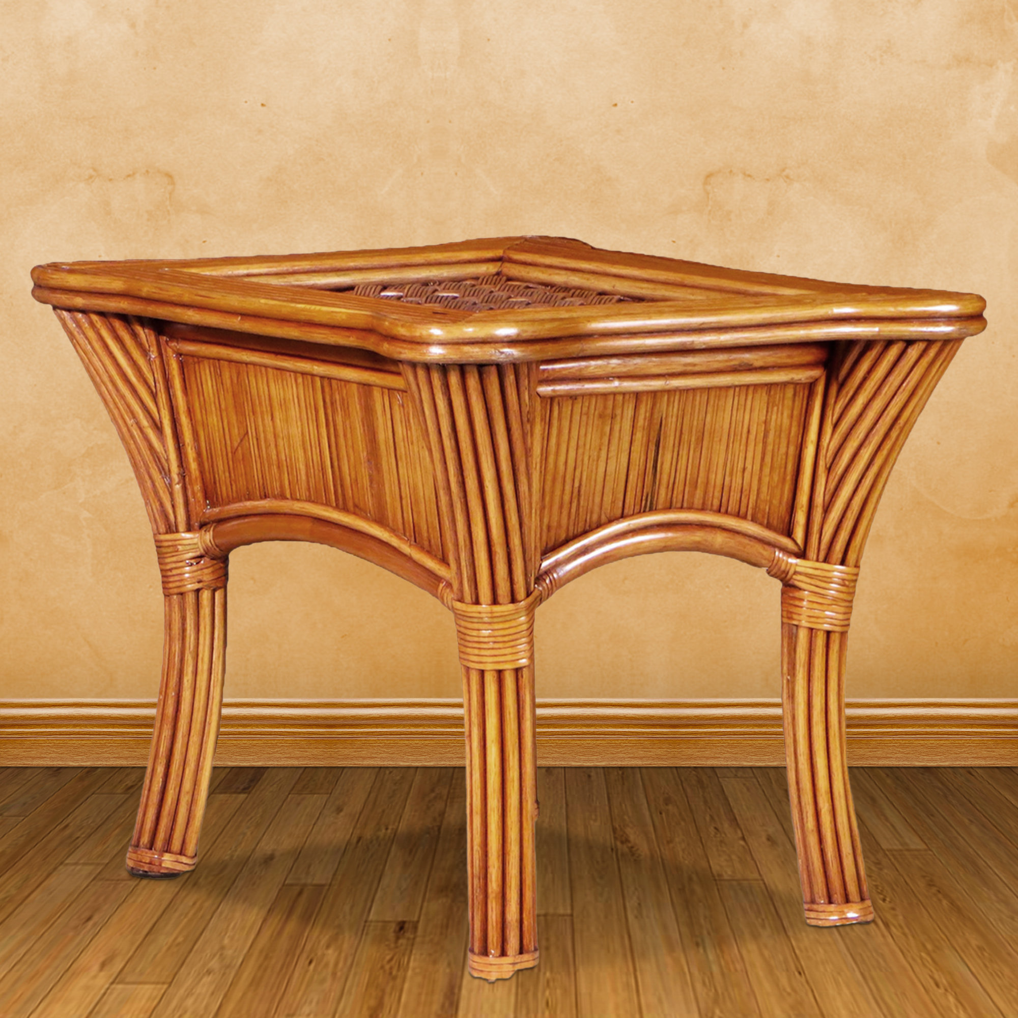 Spice Islands Wicker Kingston Reef 4 Legs End Table | Wayfair