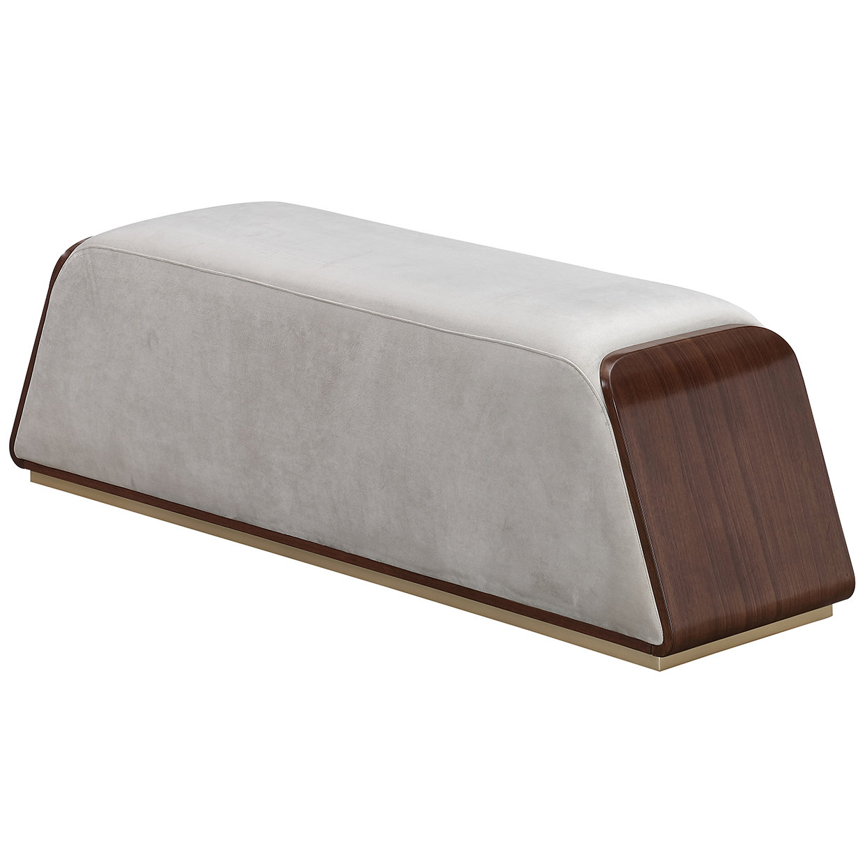 Michael Amini Houston Bench - Walnut | Wayfair