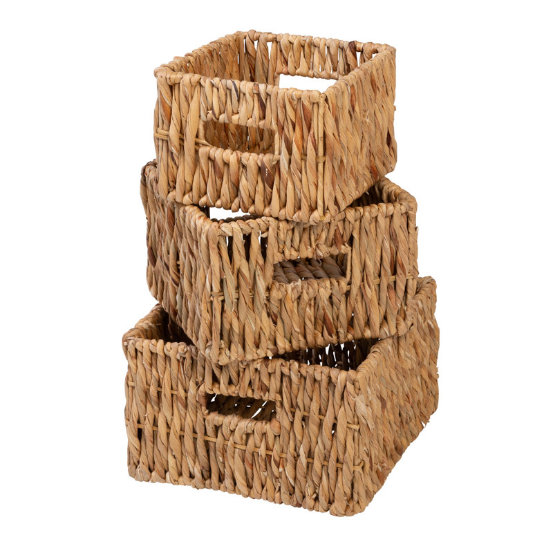 Bay Isle Home™ Bay Isle Home Saisha 3 Piece Wicker Basket Set & Reviews ...