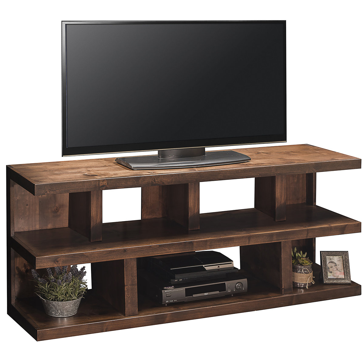Millwood Pines Home Eliajah 64 Inch TV Stand Console For Tvs Up To 70 ...