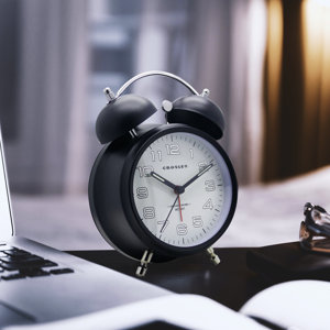 Crosley Modern & Contemporary Analog Metal Quartz Alarm Tabletop Clock ...