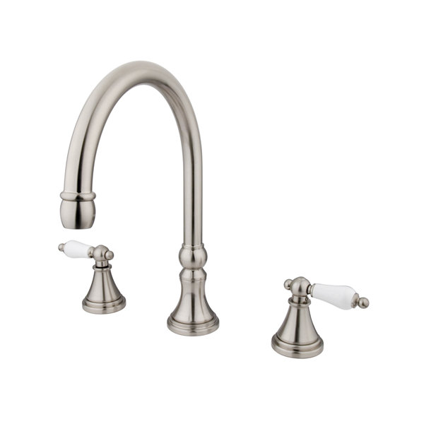 Elements of Design Madison Double Handle Deck Mounted Roman Tub Faucet ...