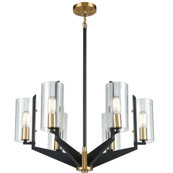 Mercer41 Loane 1 - Light Black/Soft Gold Single Pendant | Wayfair