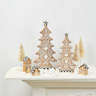 MacKenzie-Childs Courtly Check® 3 Piece Gingerbread Illuminated Mini ...