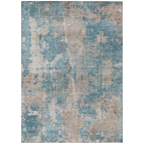 Teal Outdoor Rugs You'll Love | Wayfair