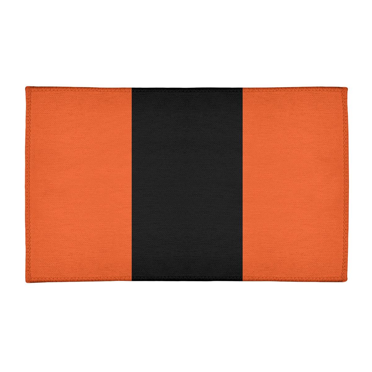 East Urban Home San Francisco Flatweave Orange/Black Rug | Wayfair
