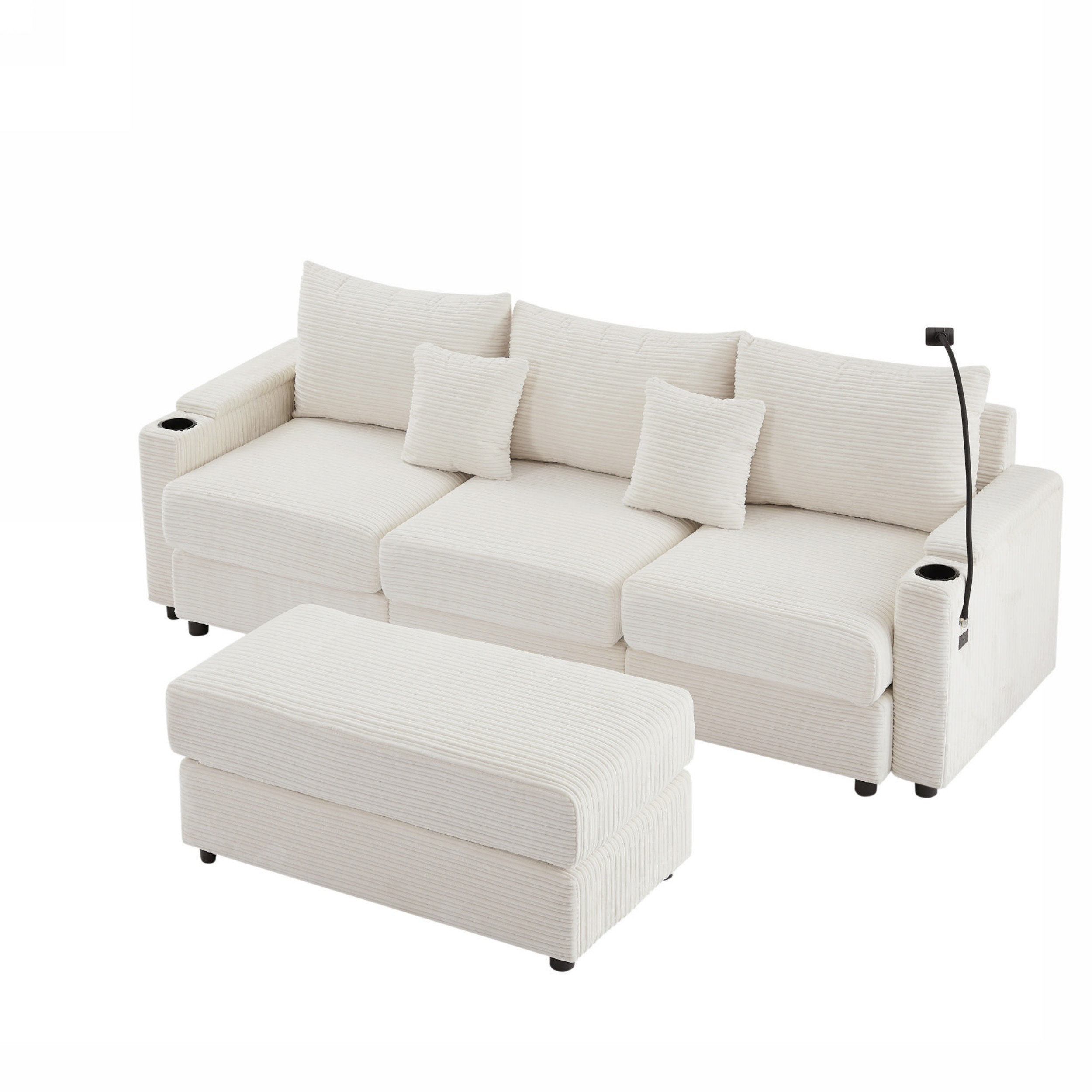 Latitude Run® Sofa with Storage Compartment | Wayfair