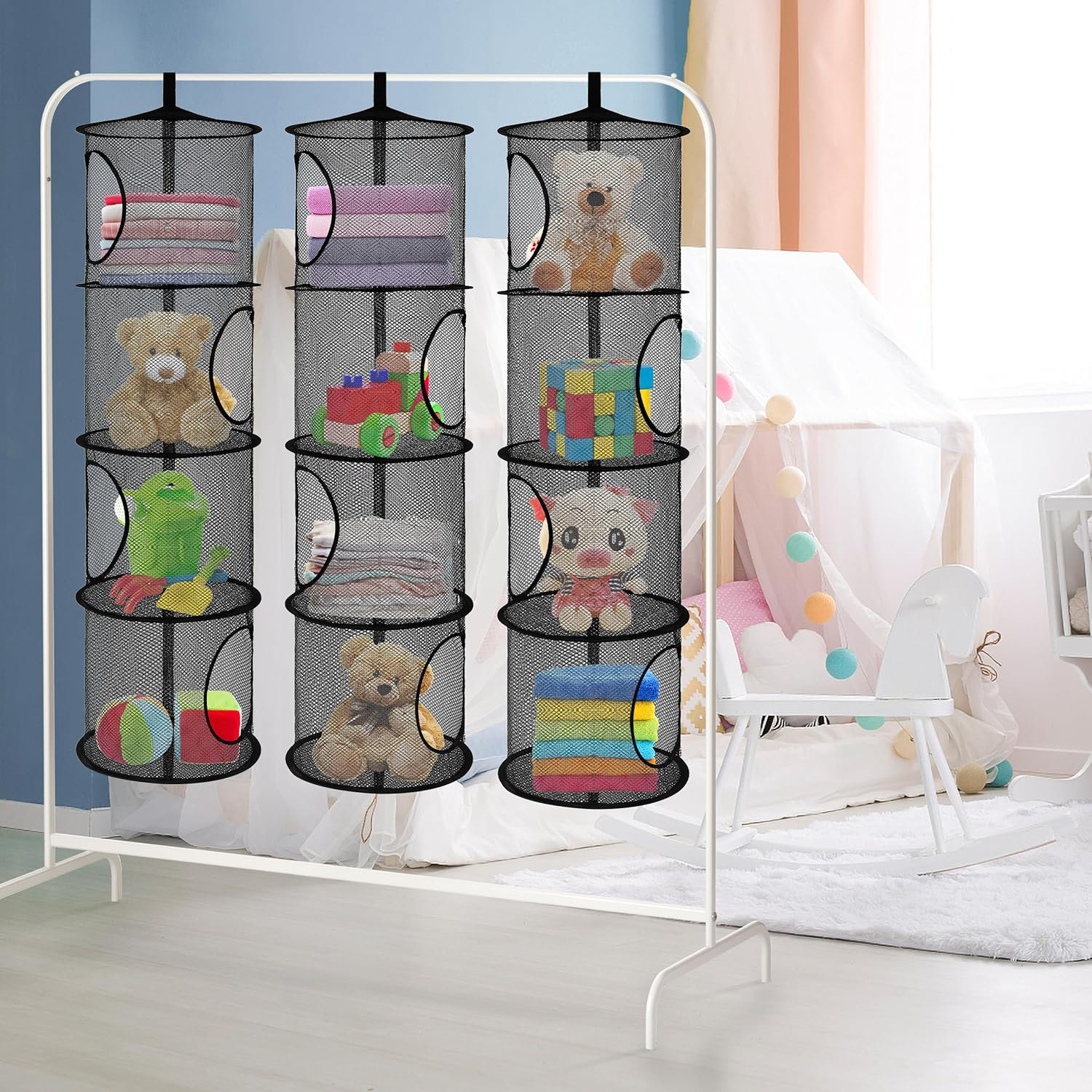 Latitude Run® 3-pack Hanging Mesh Organizer | Wayfair