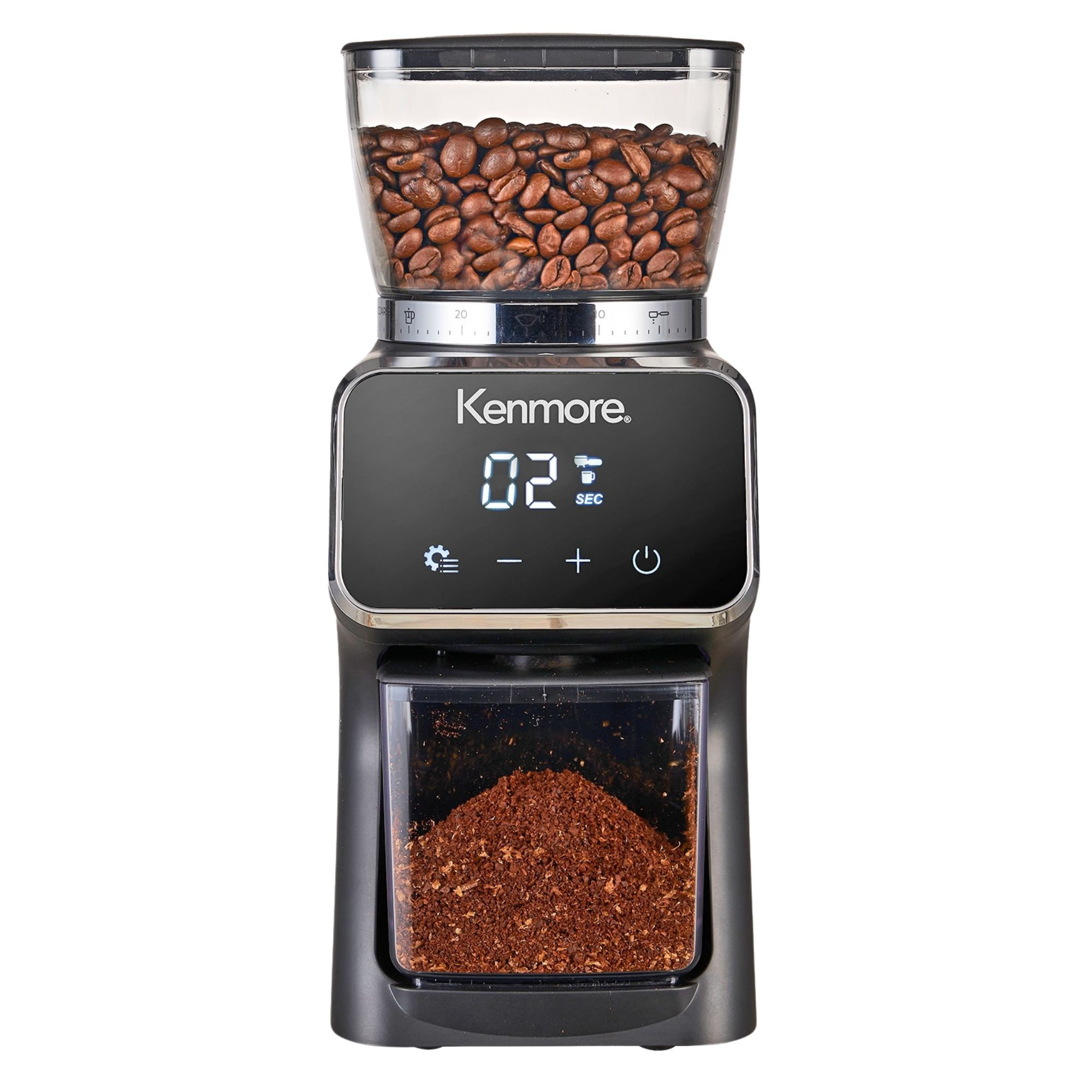 Kenmore Digital Conical Burr Coffee Grinder With 30 Grind Sizes ...