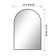 Wade Logan® Brazee Arch Wall Mirror Metal Bathroom Vanity Accent Mirror ...