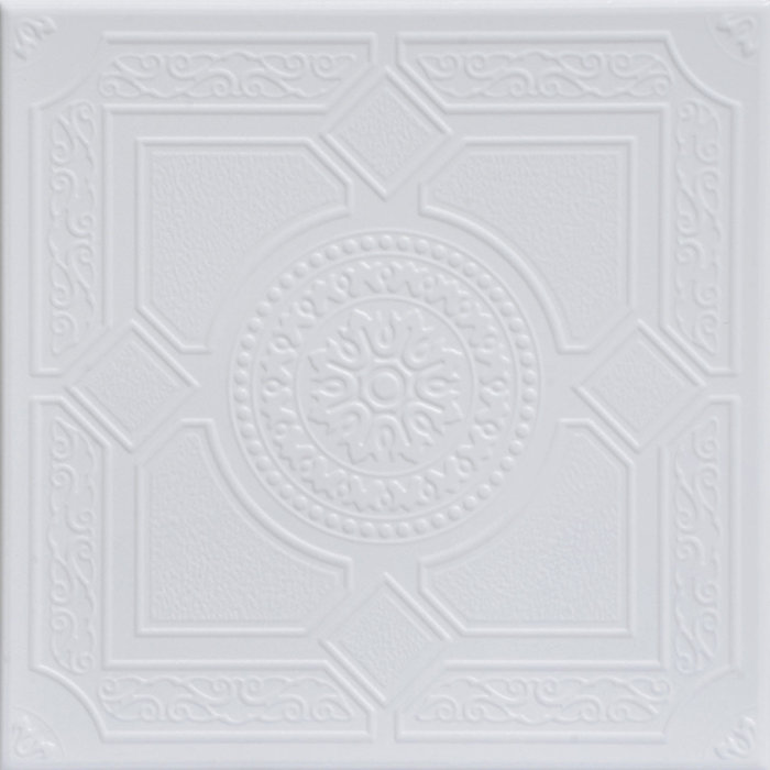 A La Maison Ceilings Kensington Gardens 1.6 ft. x 1.6 ft. Polystyrene ...