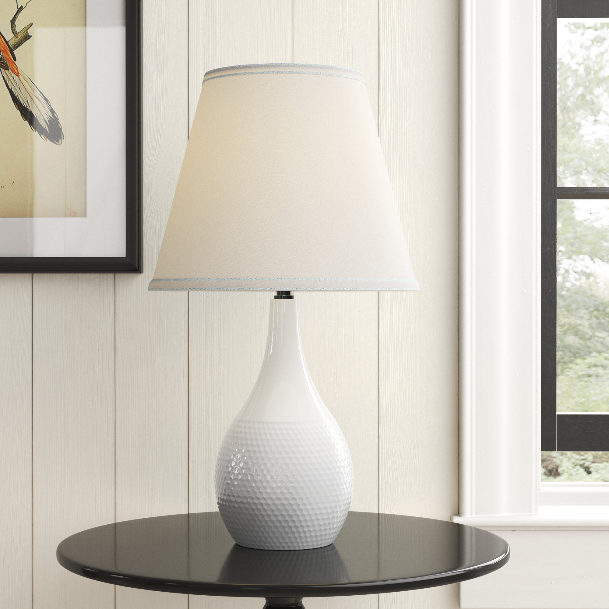 Lark Manor™ Boyce 23" White Table Lamp | Wayfair