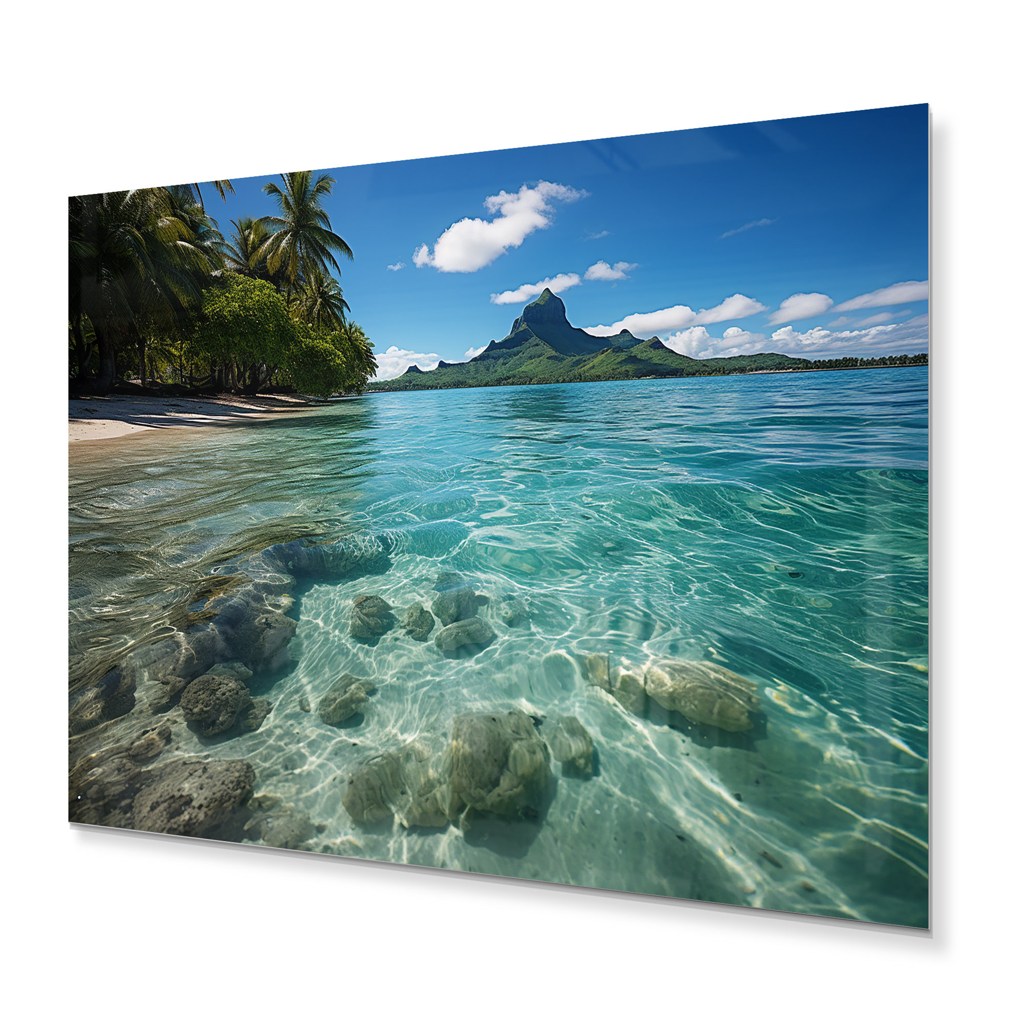 Latitude Run® Bora Bora Beach I - Nautical & Beach Metal Wall Art ...