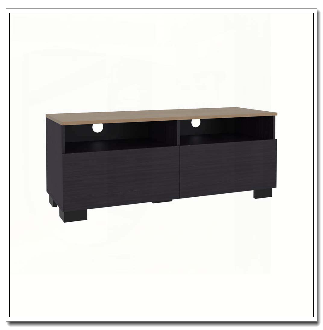 Ivy Bronx Wenge Oak TV Stand with a Door and Open Storage | Wayfair