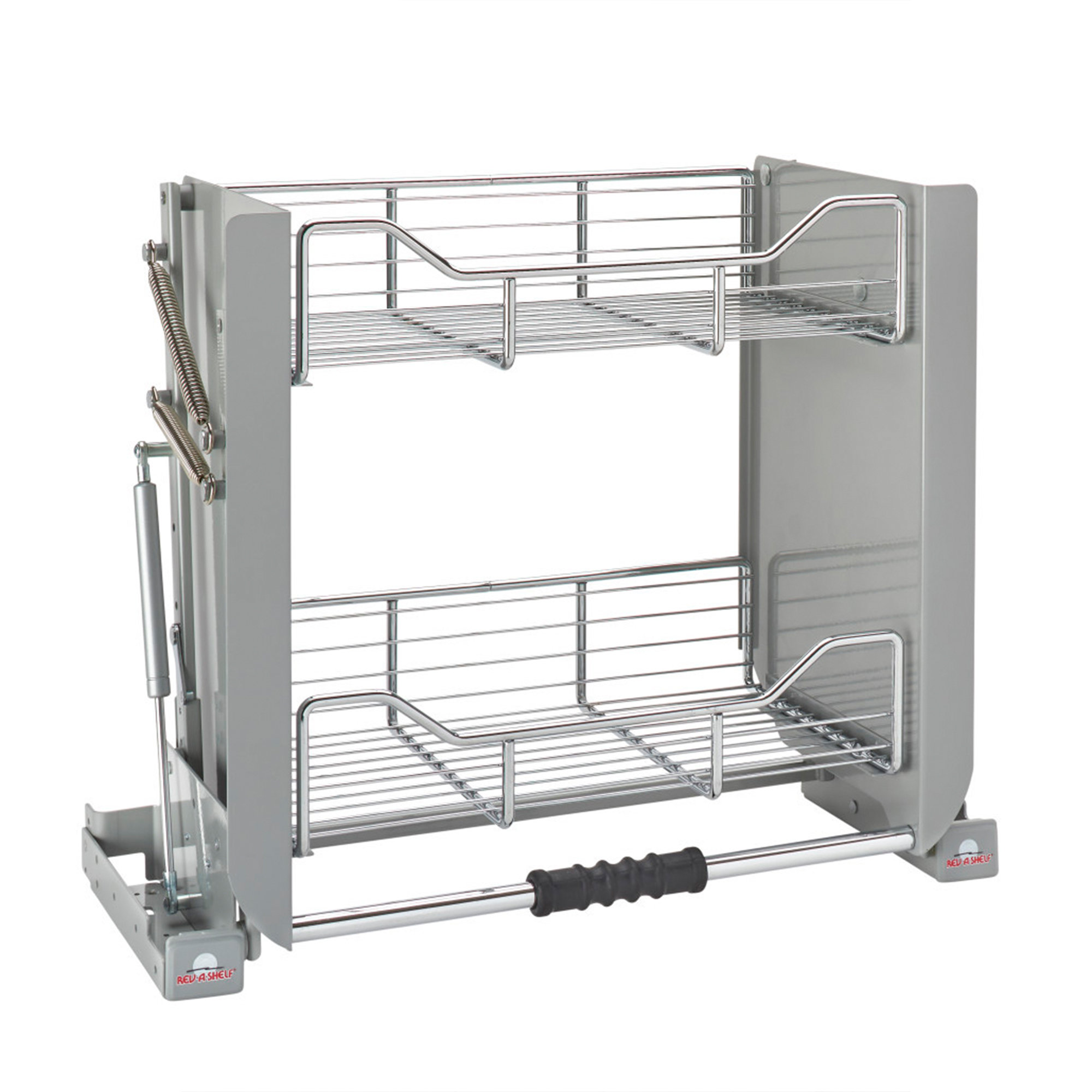 Rev-A-Shelf Kitchen Pull-Down Wall Cabinet Shelf System, Chrome ...
