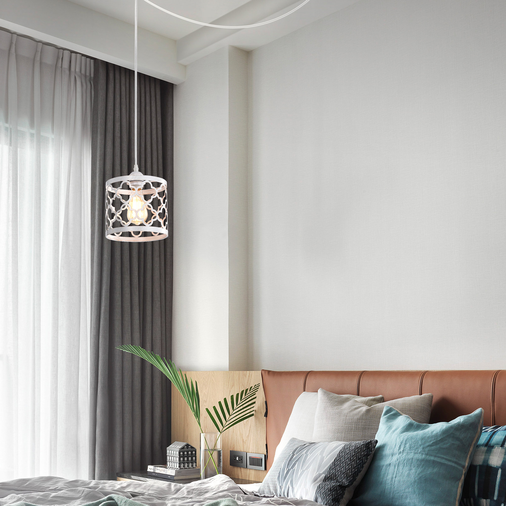 Ophelia & Co. Pieper 1 -Light Drum Pendant | Wayfair