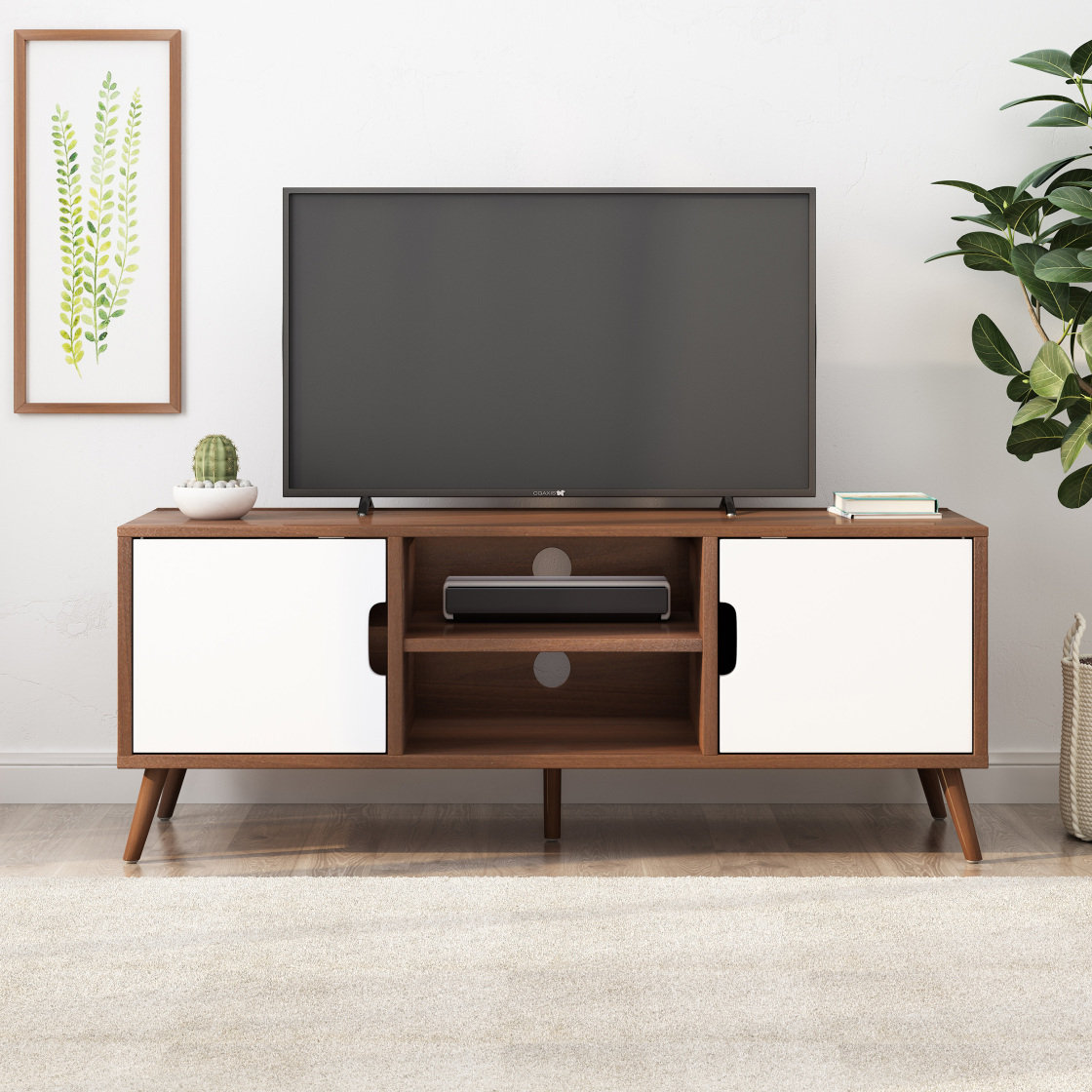 George Oliver TV Stand, Storage Cabinet, Wood File Cabinet, Mid Century ...