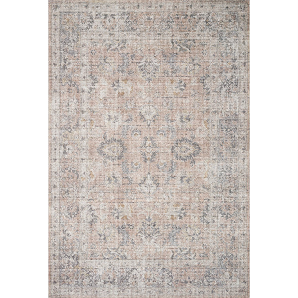 Bungalow Rose Gelo Oriental Blush/Gray Rug & Reviews | Wayfair