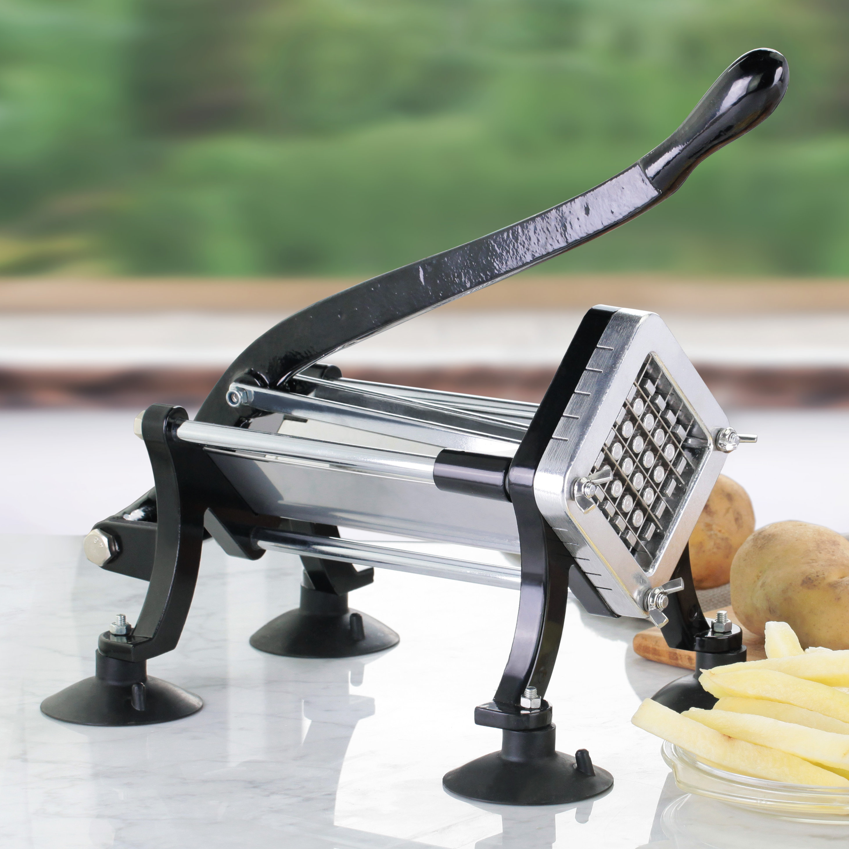 New Star Food Service Commercial Grade French Fry Cutter with Suction ...