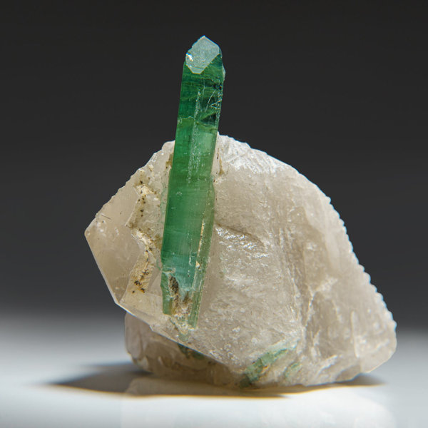 Astro Gallery of Gems Green Tourmaline in Quartz from Gilgit District ...