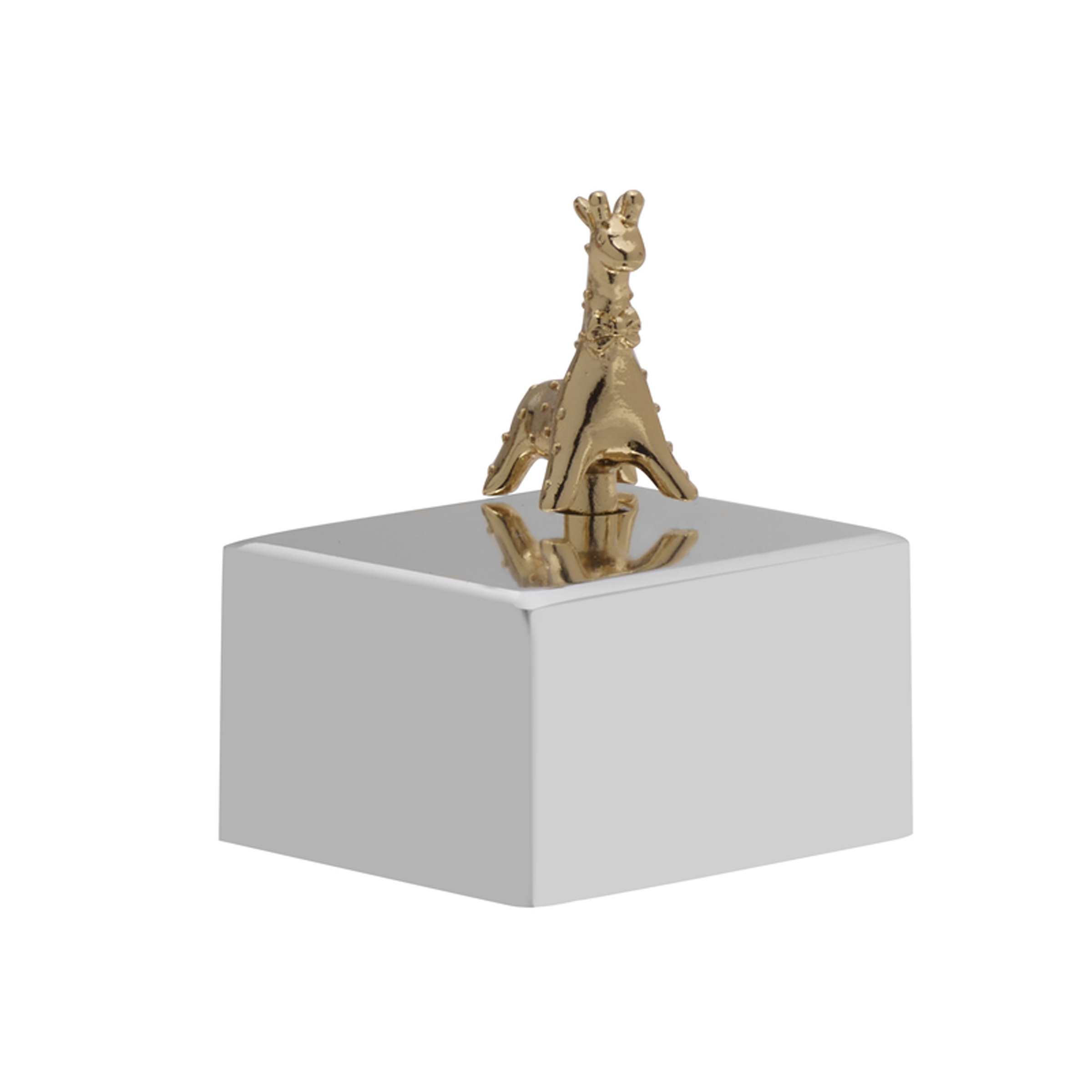 Wallace Silver-Plated Zinc Alloy Golden Giraffe Music Box | Wayfair