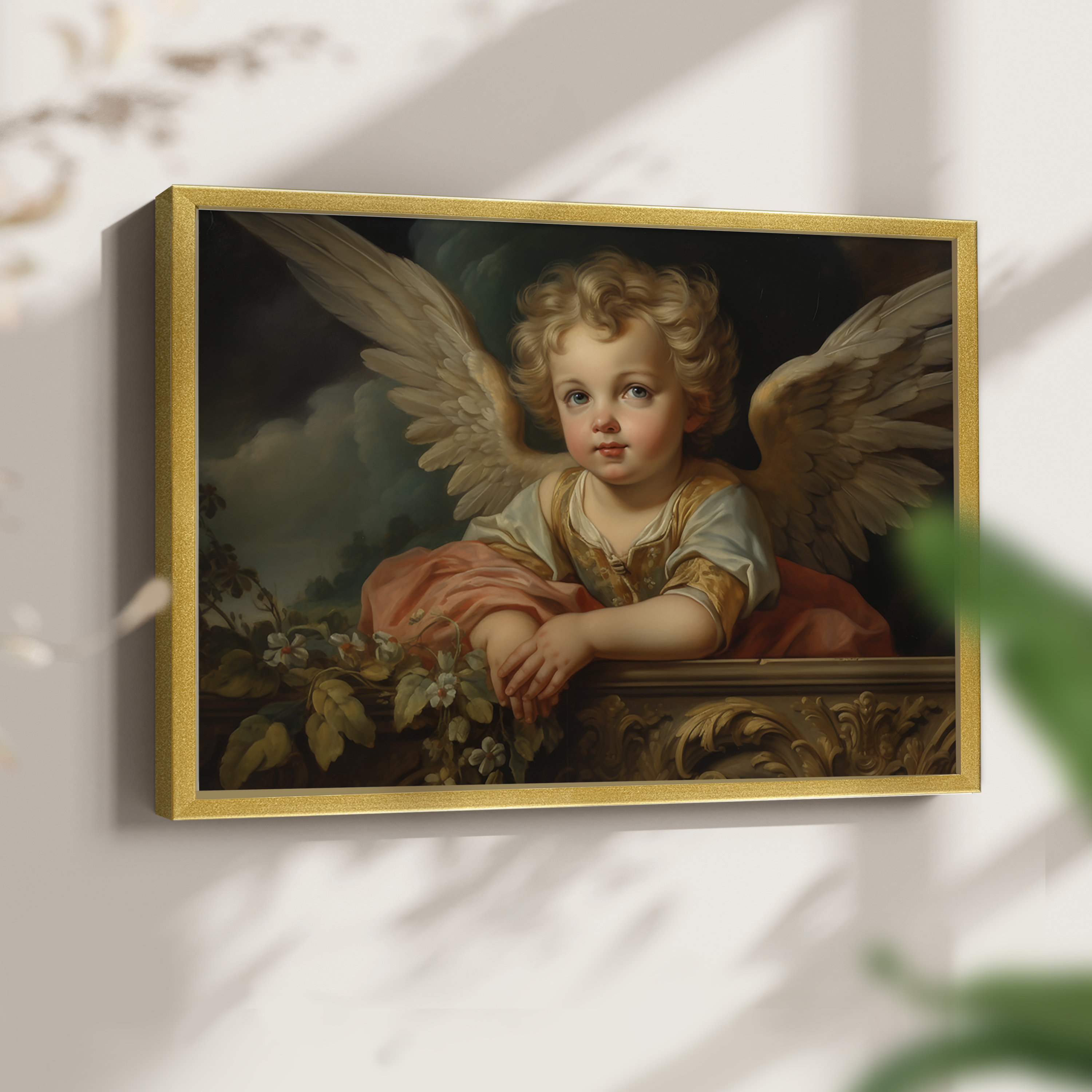 Trinx Angels From Above-XLIII -Framed Print - Restickable | Wayfair