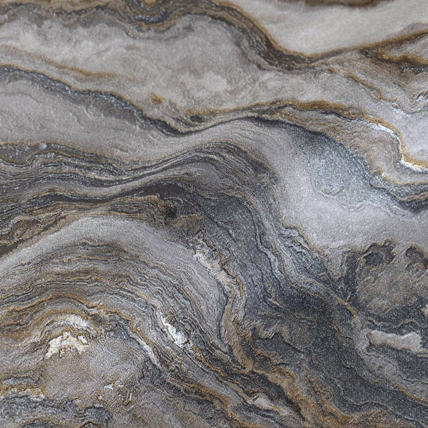 Orren Ellis Modern Marble 3D Textured Wallpaper, Deep Embossed Stone ...
