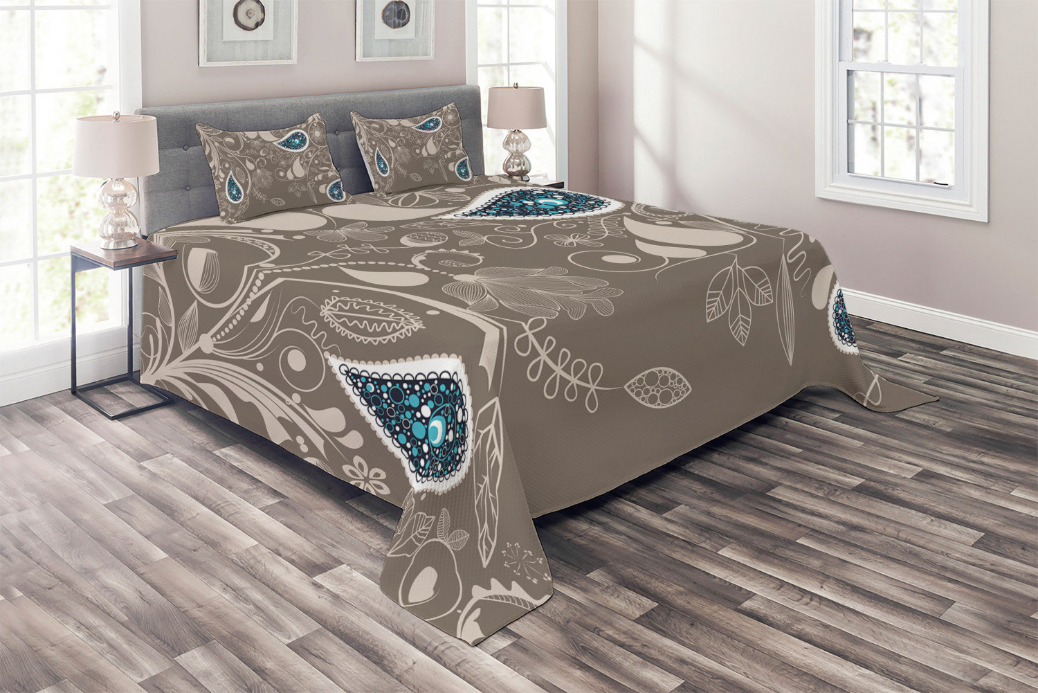 Ambesonne Motifs Microfiber Modern & Contemporary Coverlet Set | Wayfair