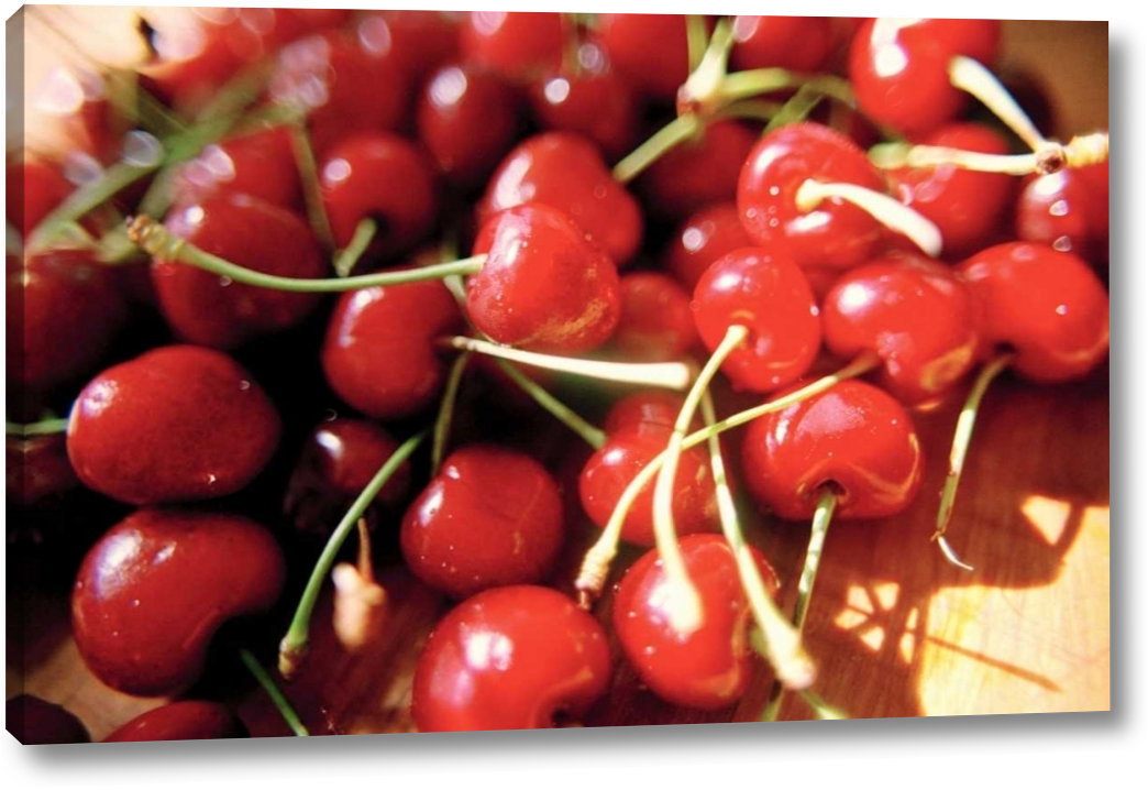 Winston Porter 'Cherries II' Photographic Print on Wrapped Canvas | Wayfair