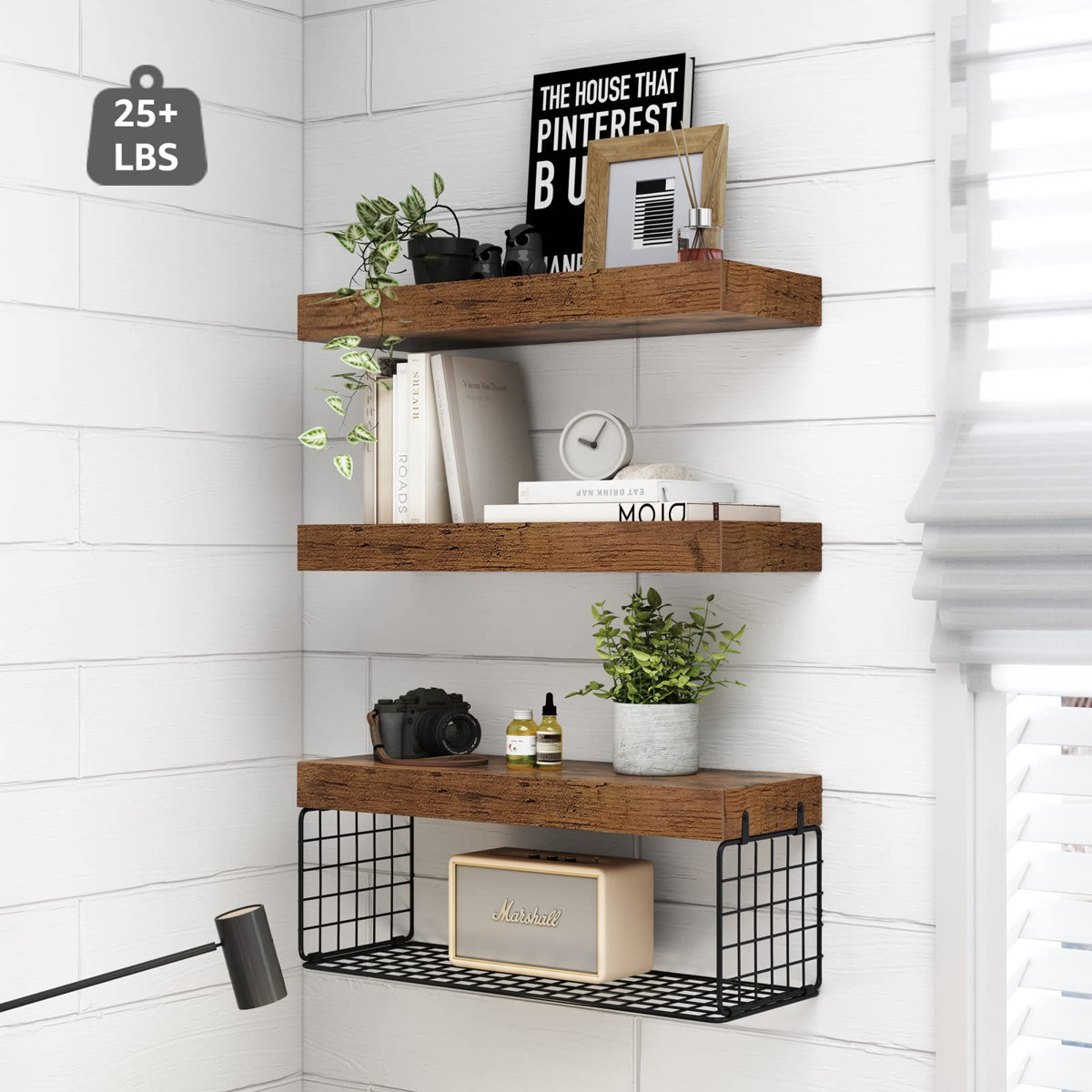 17 Stories Nickoy 3 Piece Floating Shelf | Wayfair