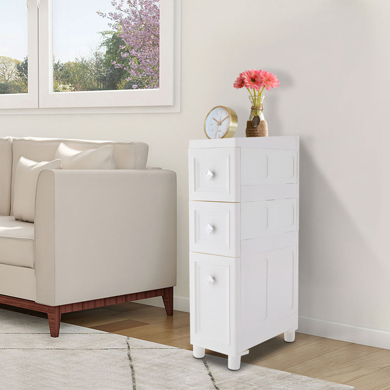 Latitude Run® Narrow Slim Storage Cabinet 3 Tier - Wayfair Canada