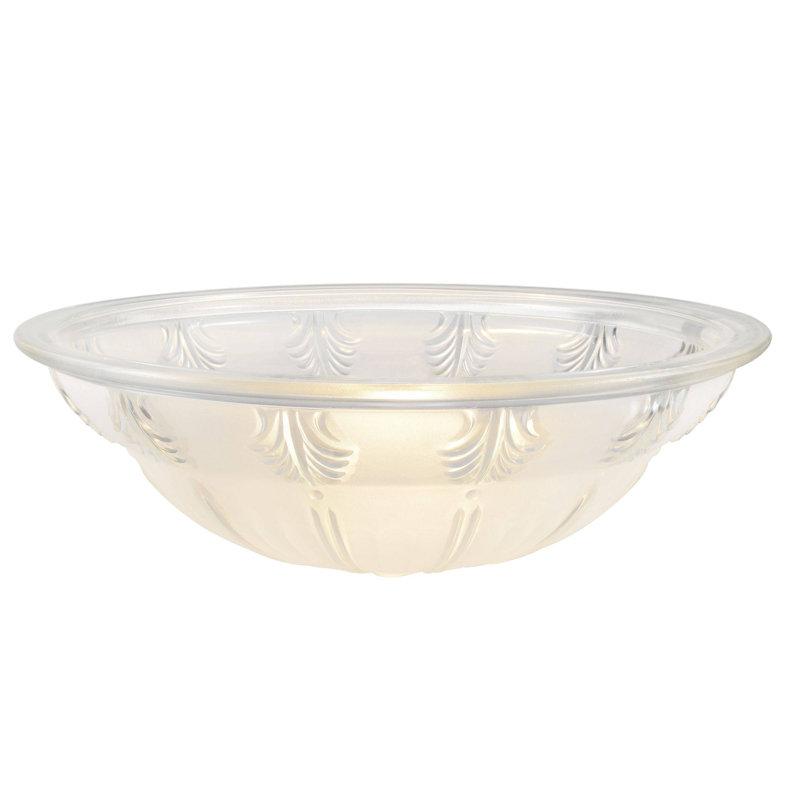 Red Barrel Studio® 4'' H Glass Bowl Lamp Shade | Wayfair