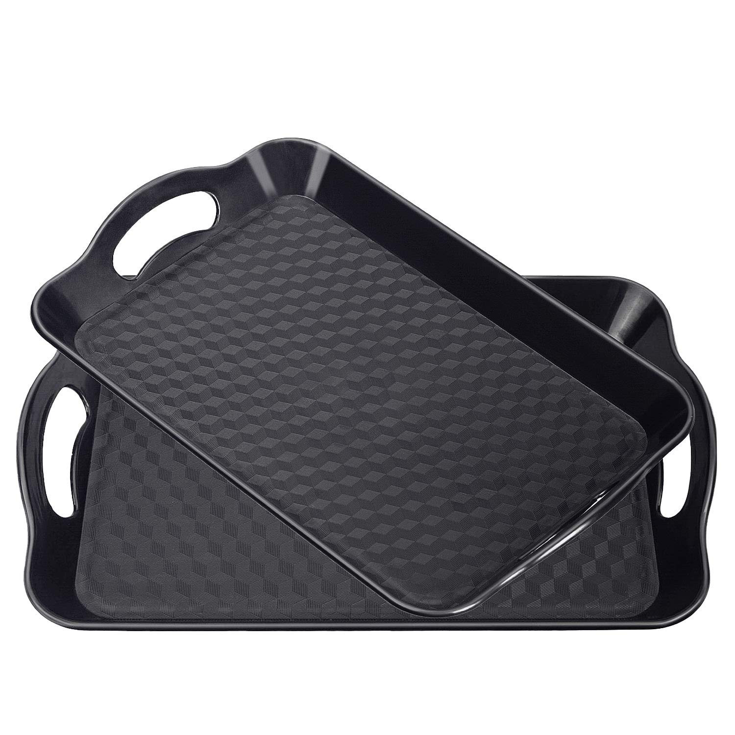 Ivy Bronx Two Multi-Purpose Rectangular Non-Slip Plastic Trays With ...