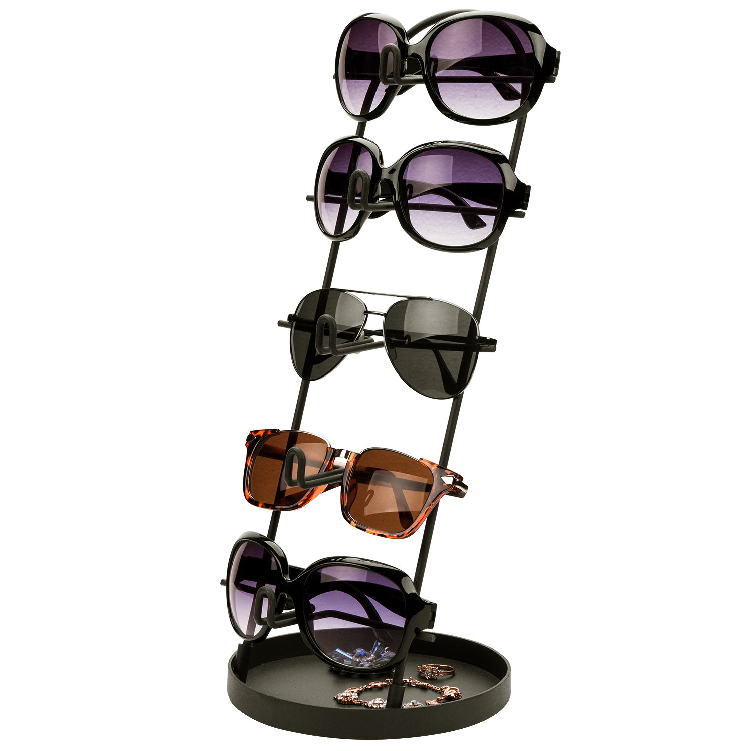Rebrilliant 5 Tier Metal Sunglasses Display Stand | Wayfair