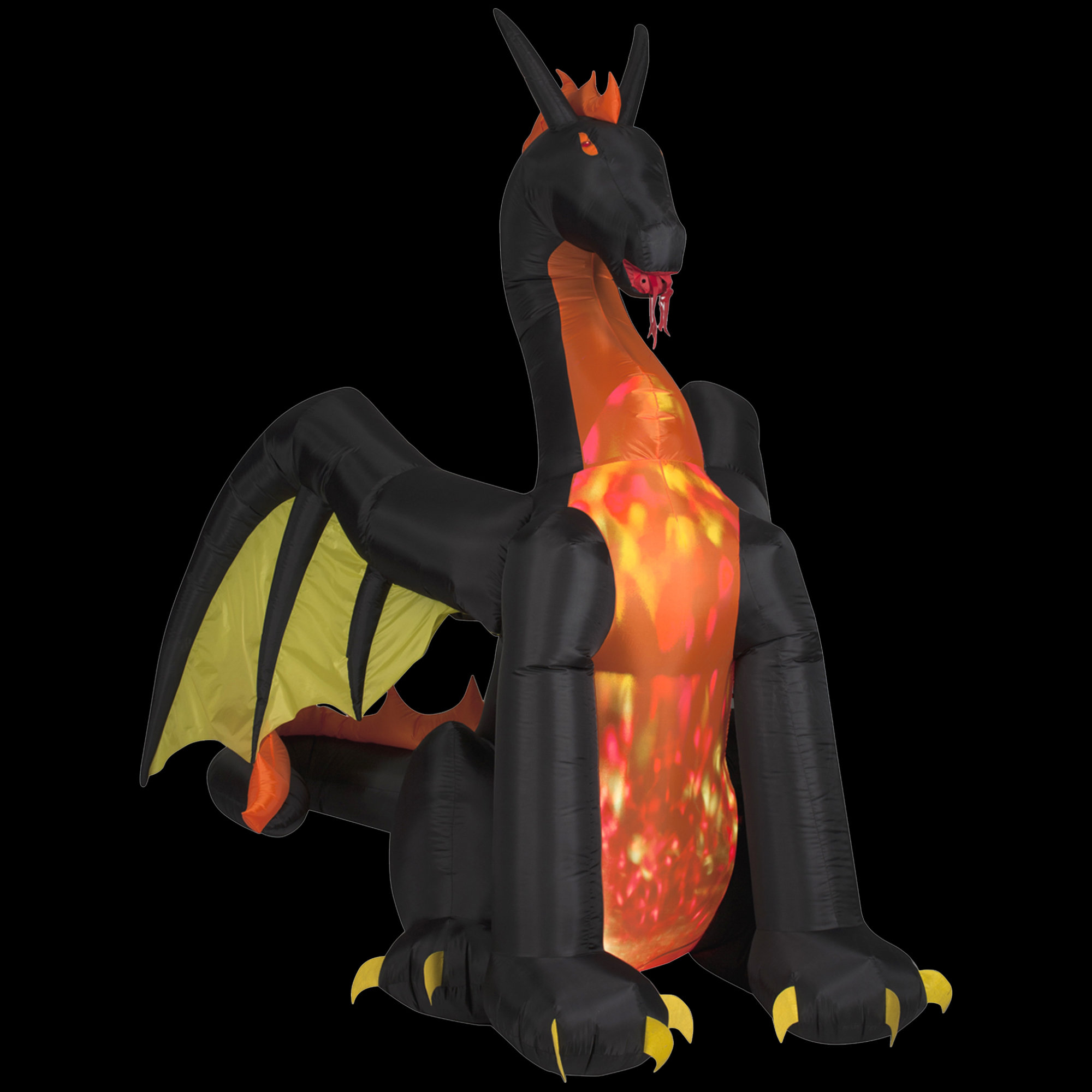 The Holiday Aisle® Projection Animated Fire and Ice Dragon Airblown ...