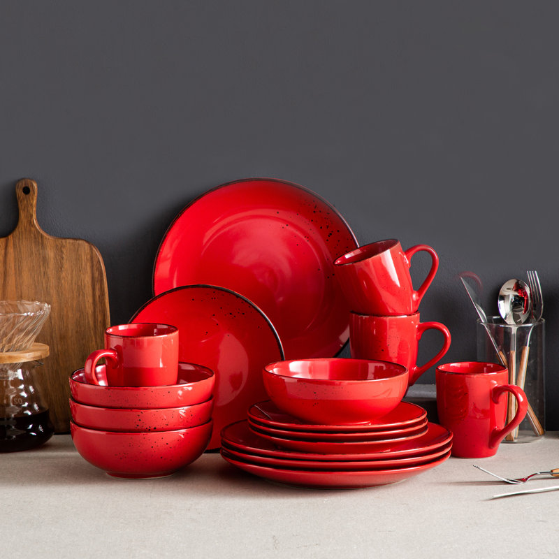 Union Rustic Aagman 16 Piece Stoneware Dinnerware Set - Service for 4 ...