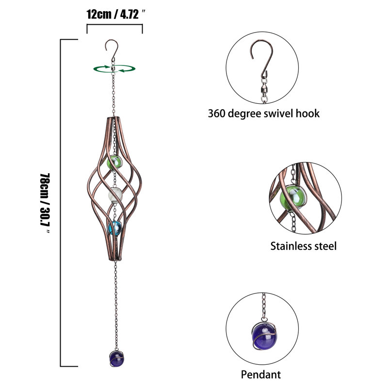 Arlmont & Co. Winon Metal Wind Chime | Wayfair
