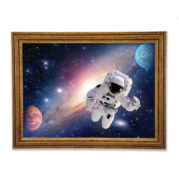 Bright Star Spaceman In The Galaxy - Single Picture Frame Art Prints ...