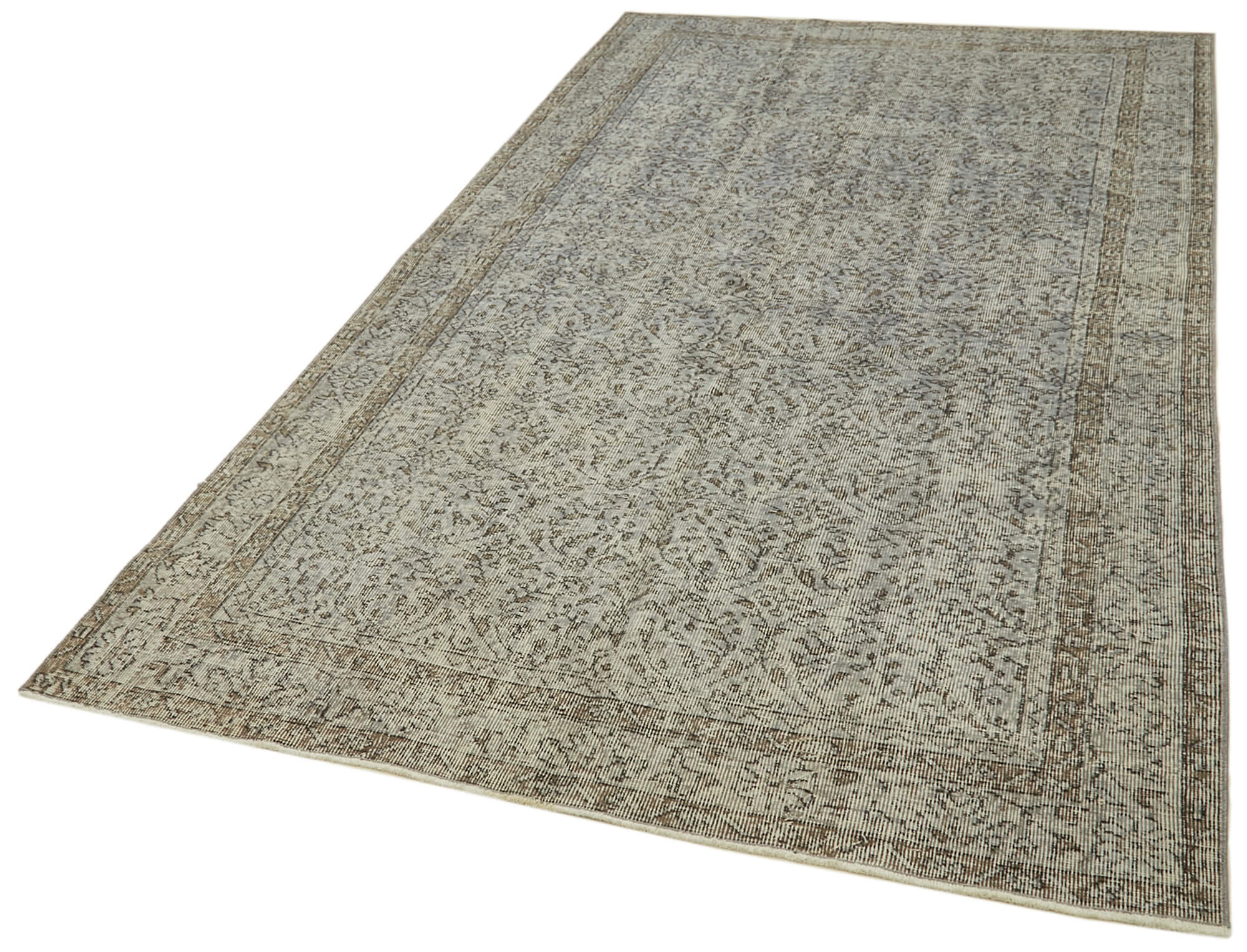Williston Forge Hui Grey Vintage Wool Handmade Area Rug | Wayfair