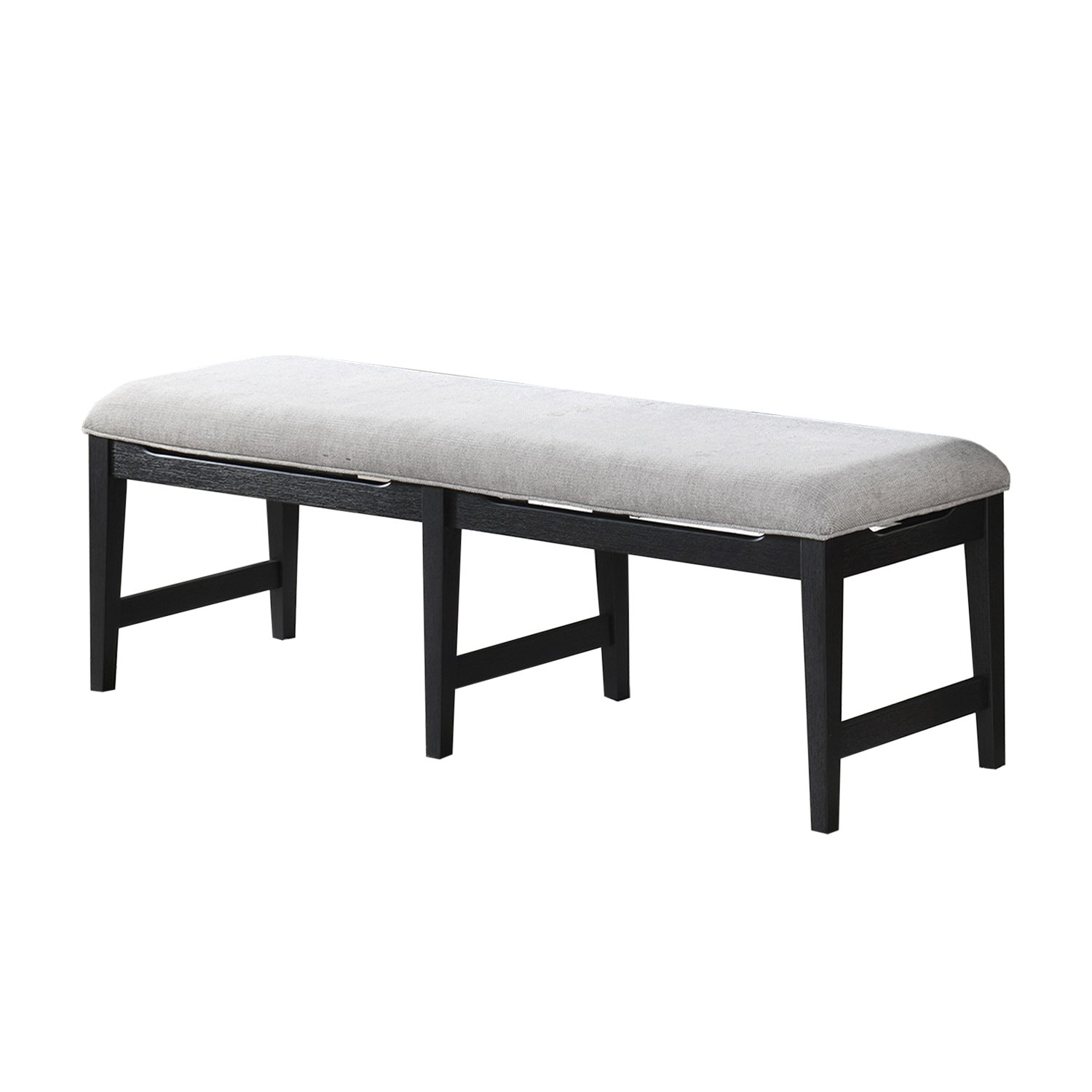 Latitude Run® Upholstered Dining Bench With Wooden Straight Legs In ...