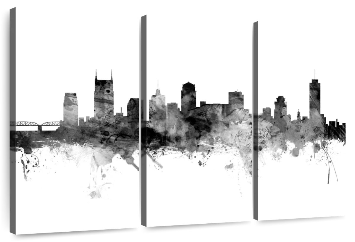 Ebern Designs Sebbie Nashville Tennessee Skyline VIII | Wayfair