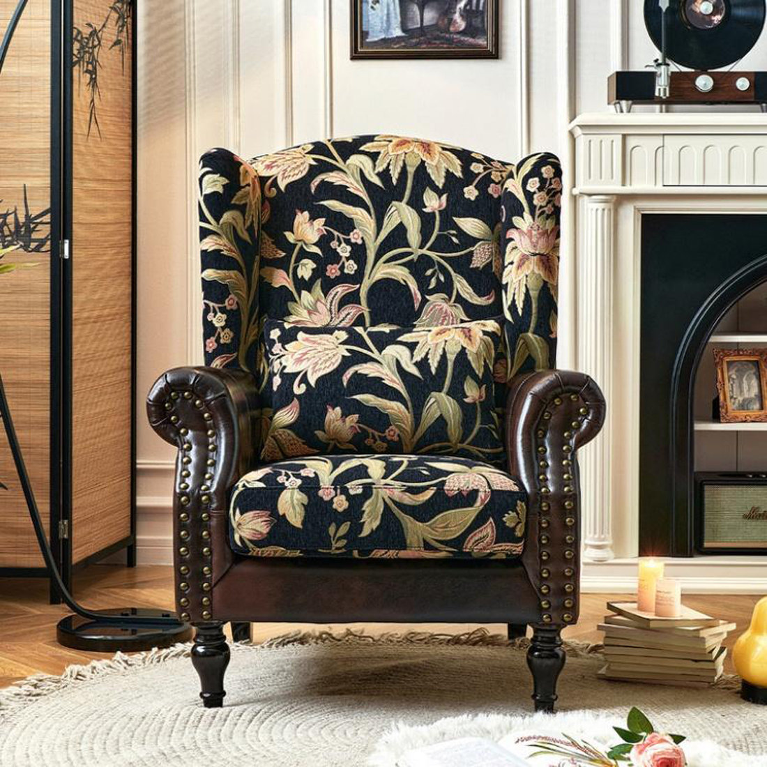 wangling hone Vintage Chair with High-Rebound Foam & Larch Frame | Wayfair