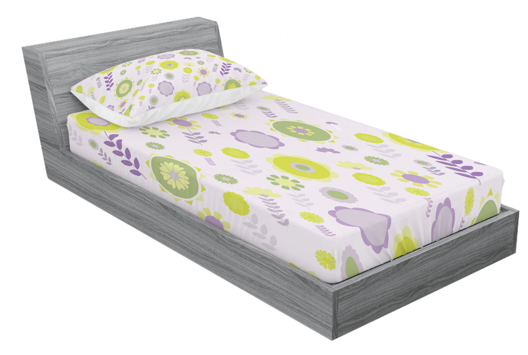 Ambesonne Funky Nature Essence Beauty Blossoms Floral Sheet Set | Wayfair