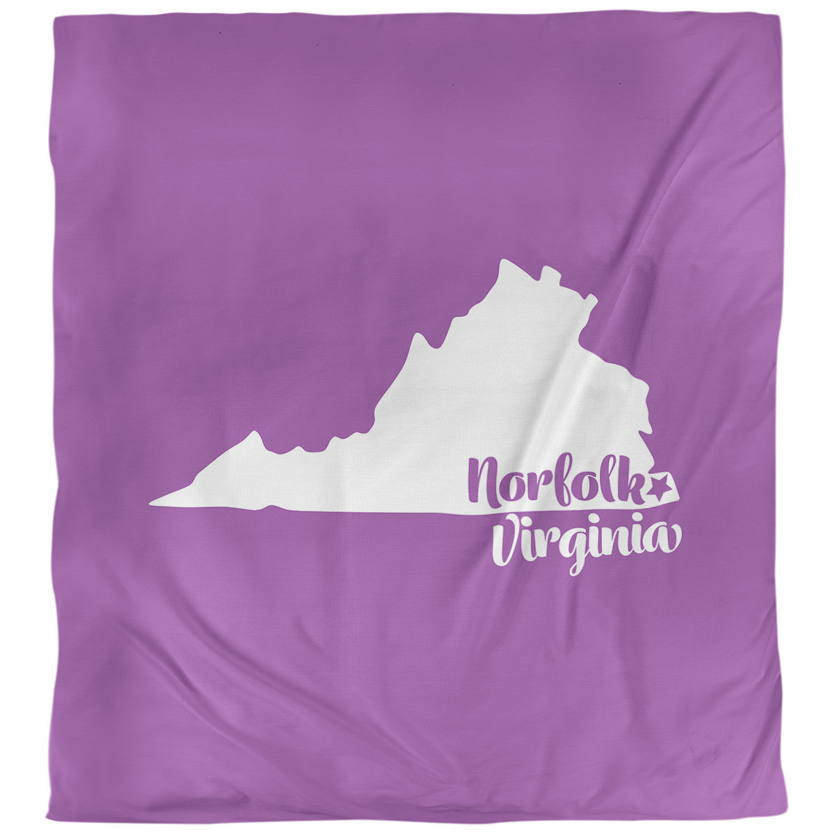 ArtVerse Norfolk Virginia Single Reversible Duvet Cover | Wayfair