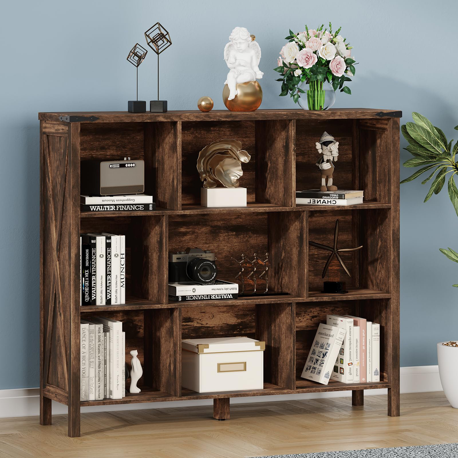 Gracie Oaks 3-Tier 9 Cube Bookshelf - Wayfair Canada