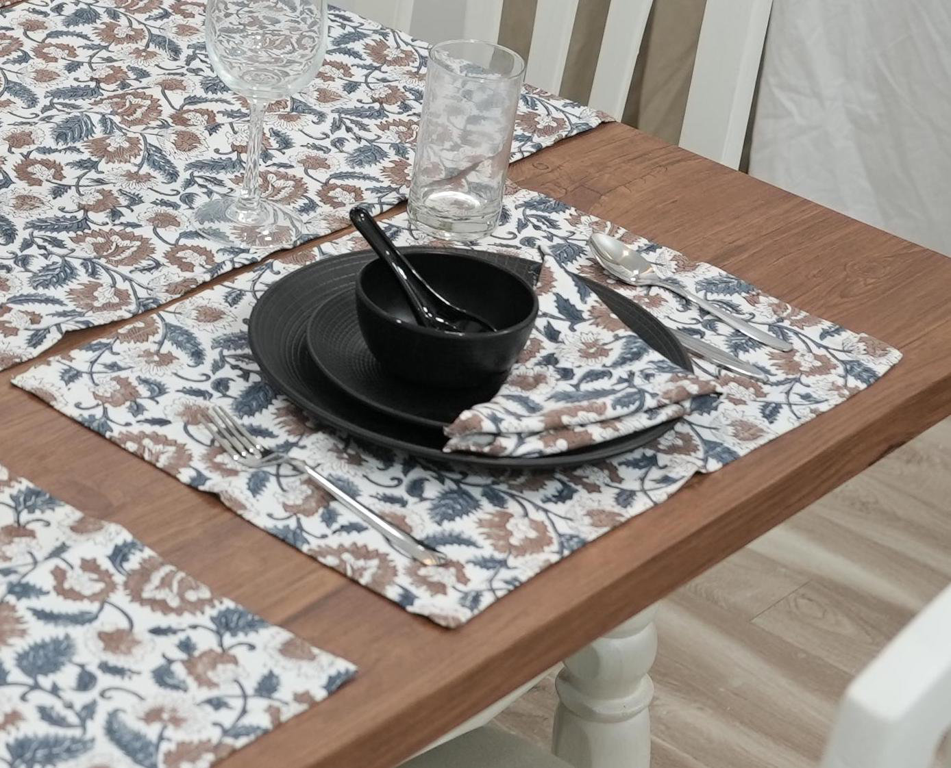 Fabdivine 13X19 Inch Accent Decorative Placemat Handcrafted (Mandakni ...