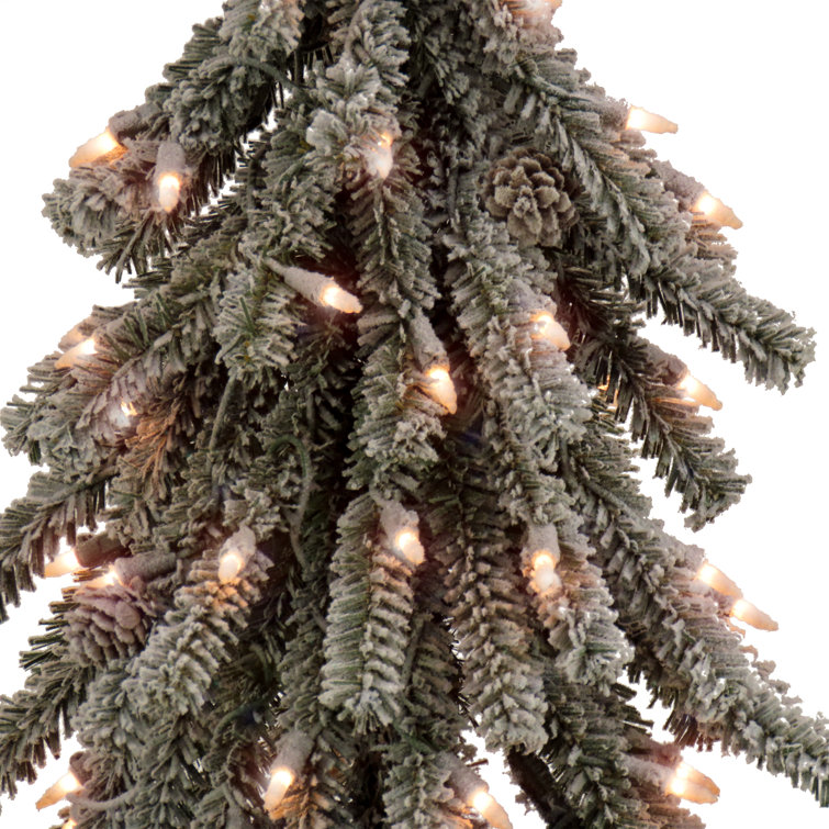 HGTV Home Collection Lighted Cedar Christmas Tree | Wayfair
